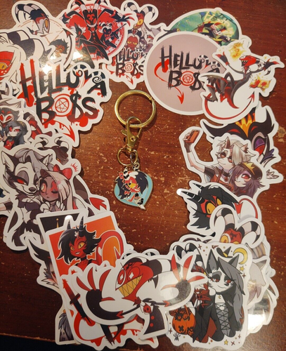 Sally Mae Helluva Boss Enamel Key Chain + Stickers | eBay