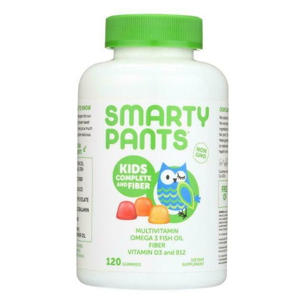 Miss Smarty Pants Kids Formula and Fiber Multivitamin - 120 Gummies for ...