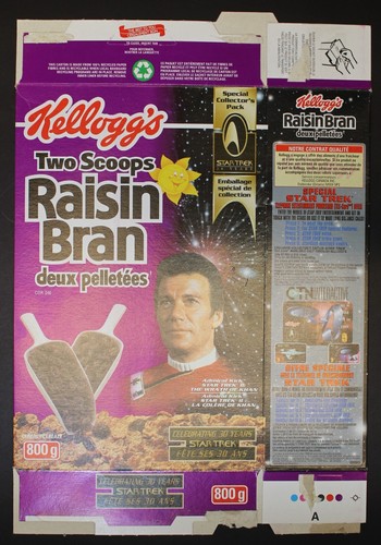 Vintage Cereal Box, RAISIN BRAN - STAR TREK, 1996, Kellogg's, CANADA | eBay