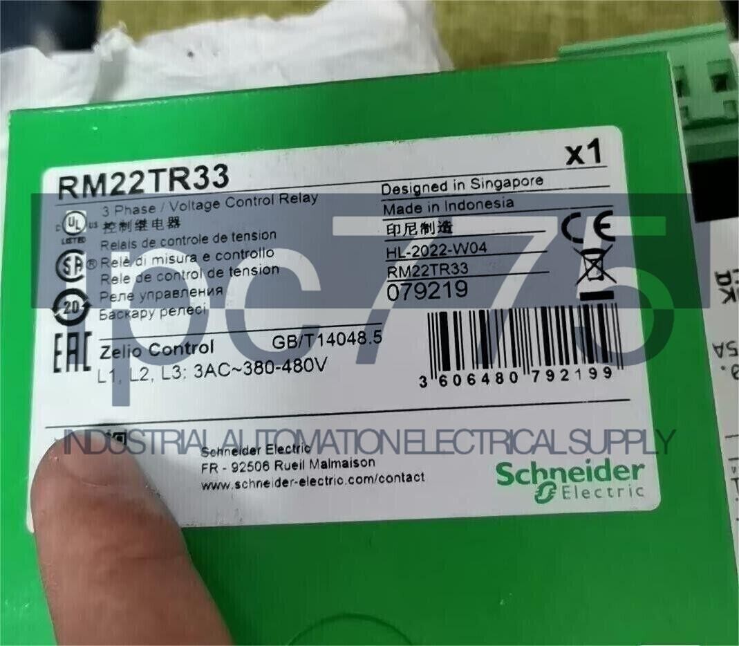 Schneider RM22TR33 Voltage Control Relay New In Box | eBay