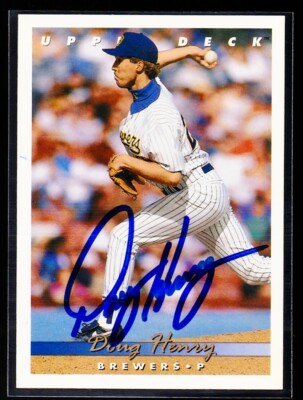 1993 Upper Deck Doug Henry Signed Autograph #395 Baseball Card | eBay