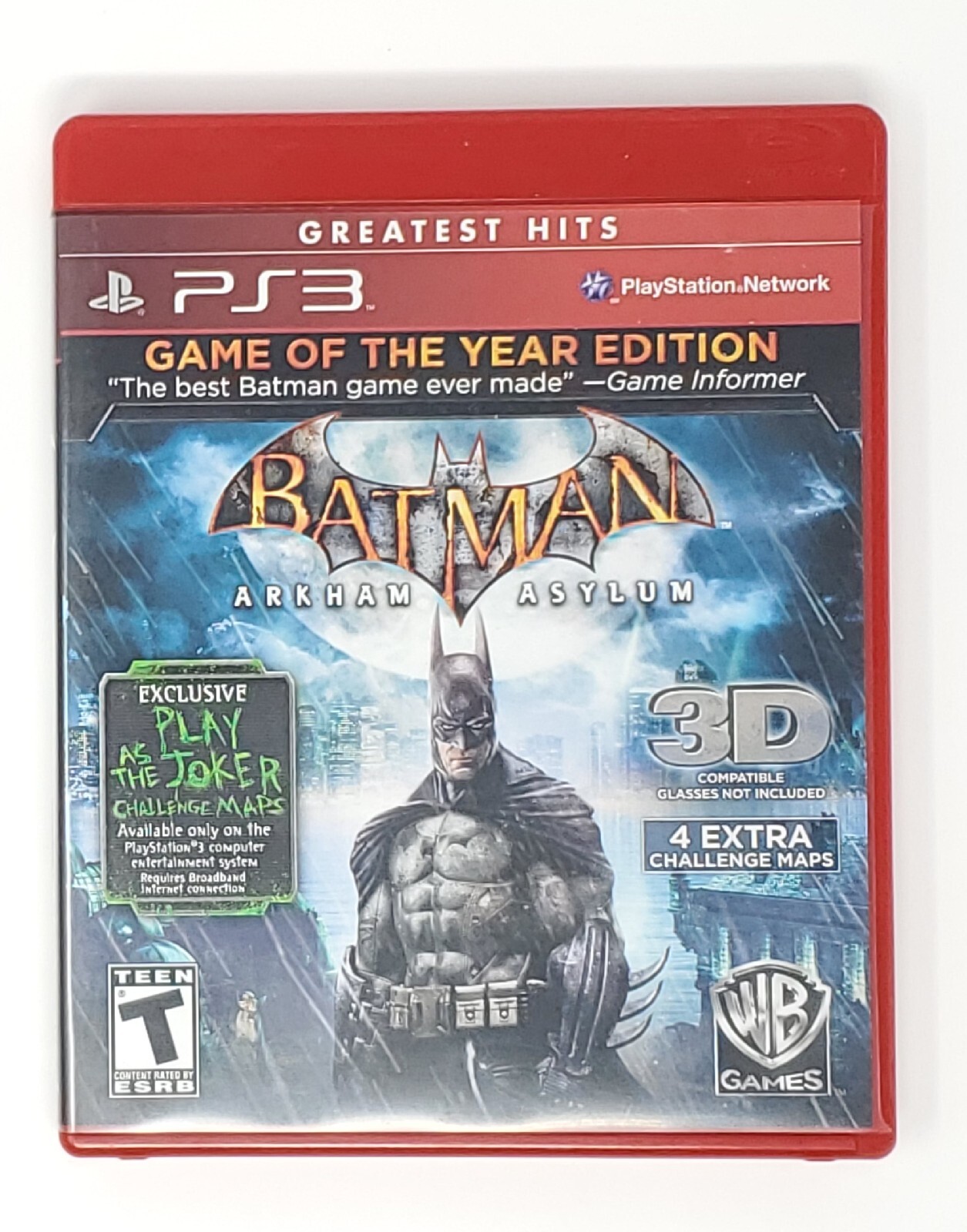 Batman: Arkham Asylum (Sony PlayStation 3, 2009) Game Of The Year ...