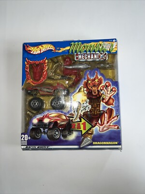 Mattel Hot Wheels Monster Mechanix 20 + Piece DRAGONWAGON #57475 NEW ...