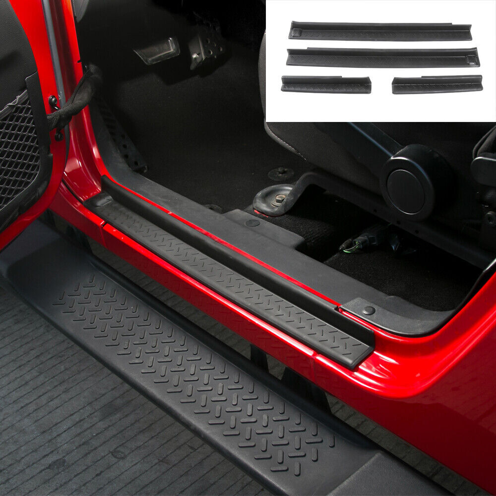 Door Sill Guard Kit for 2007-2018 Jeep Wrangler JK 4Door Entry Guard ...