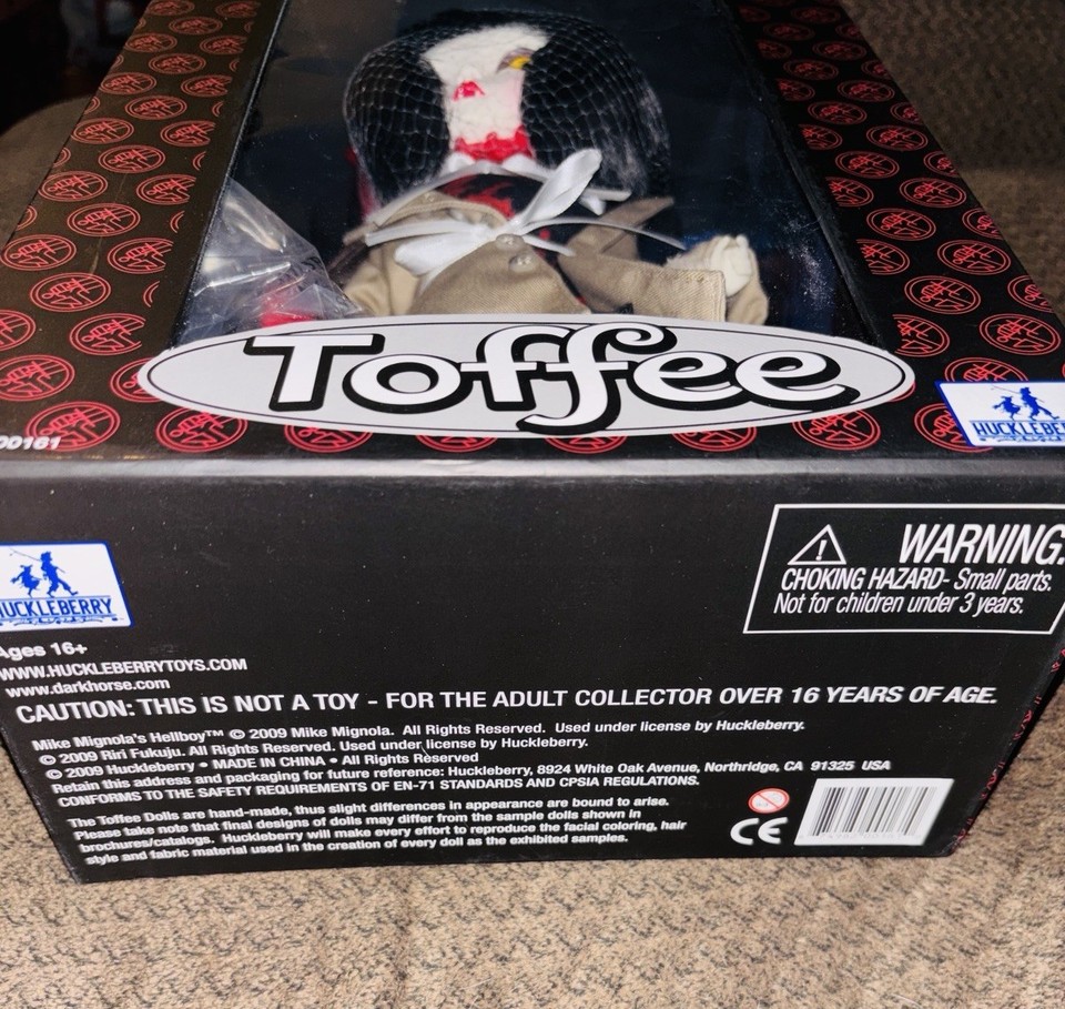 NEW Huckleberry Hellboy Toffee Doll 500 Limited Edition Collectible ...