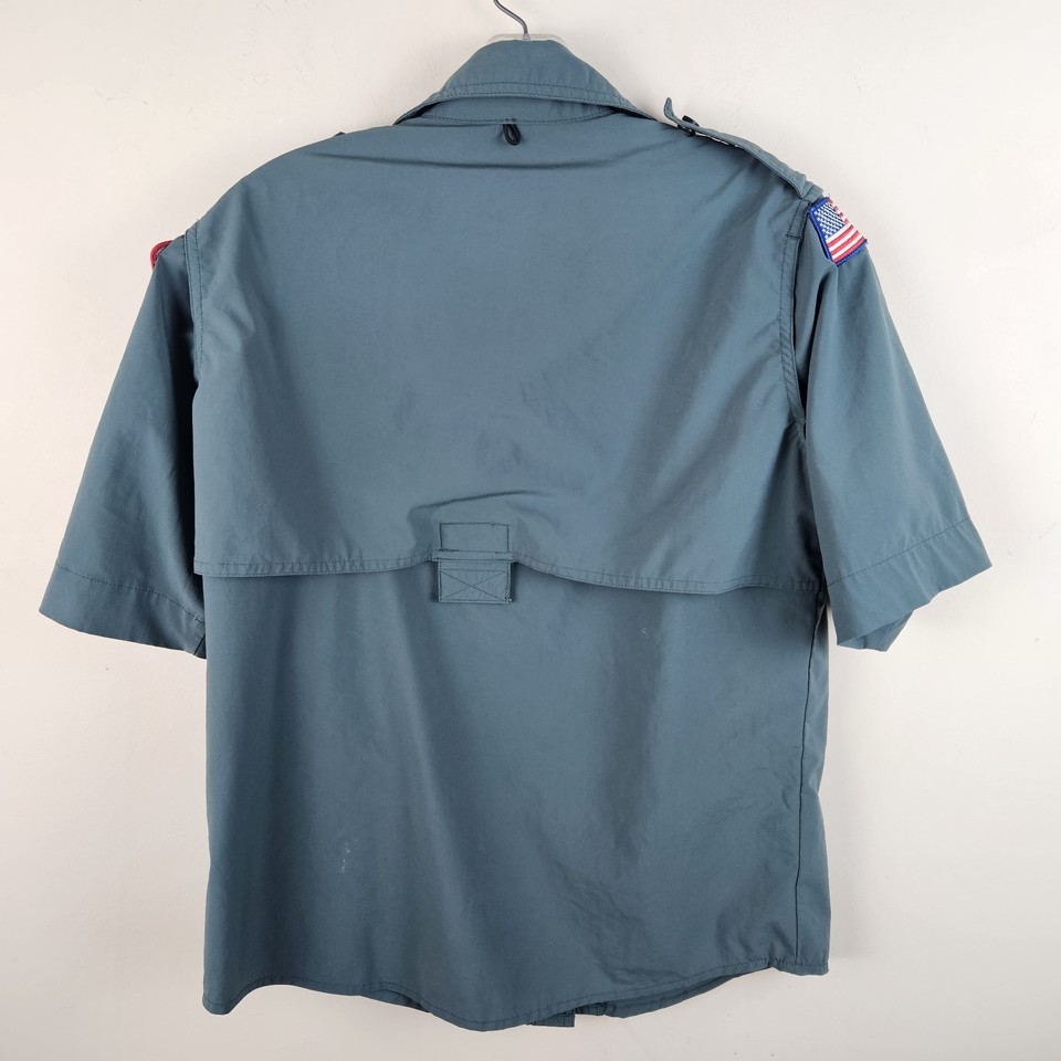 Boy Scouts Shirt - Women XS Green Venturing Uniform - Vented Nylon ...