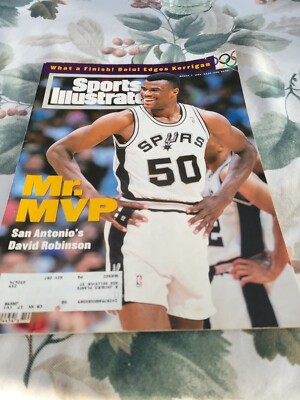 SPORTS ILLUSTRATED MARCH 7, 1994 NBA DAVID ROBINSON MR. MVP FRONT COVER ...