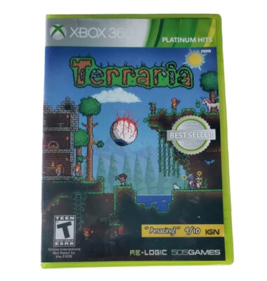 Terraria Platinum Hits Edition XBOX 360 Game Complete Xbox 360 Terraria ...