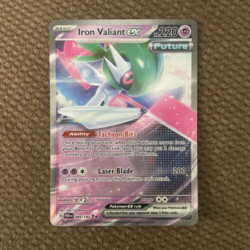 Iron Valiant EX 089/182 - Paradox Rift - Double Rare - Pokemon Card TCG ...