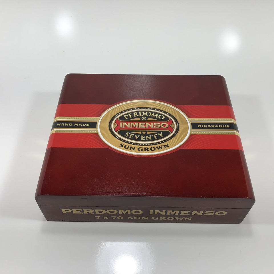 Perdomo Inmenso 7x70 Sungrown Empty Wooden Cigar Box 9.75x8x2.75 | eBay