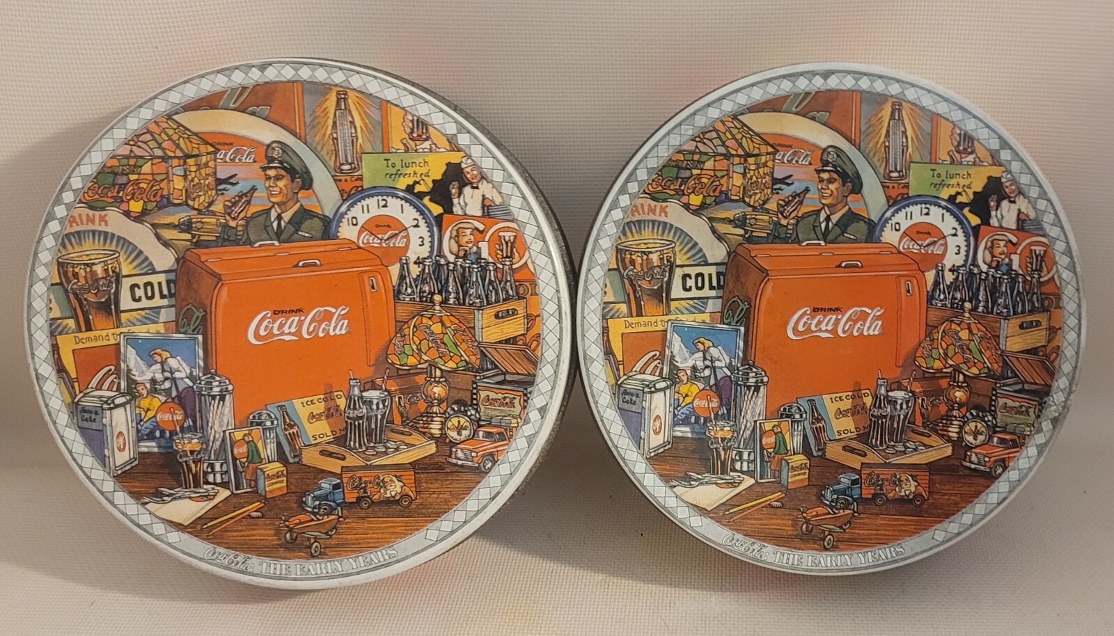 Lot Of 2 Vintage Coca-Cola Tins - 1998 - The Early Years - Coke | eBay