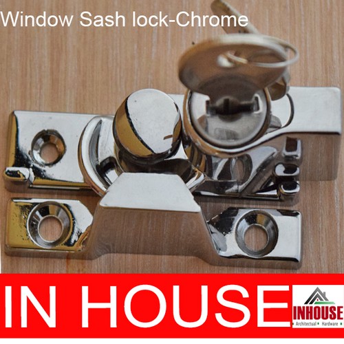 Window Sash Lock, Keyed Alike 2 keys- Chrome | eBay Australia
