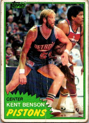 1981-82 Topps #MW80 Kent Benson | eBay