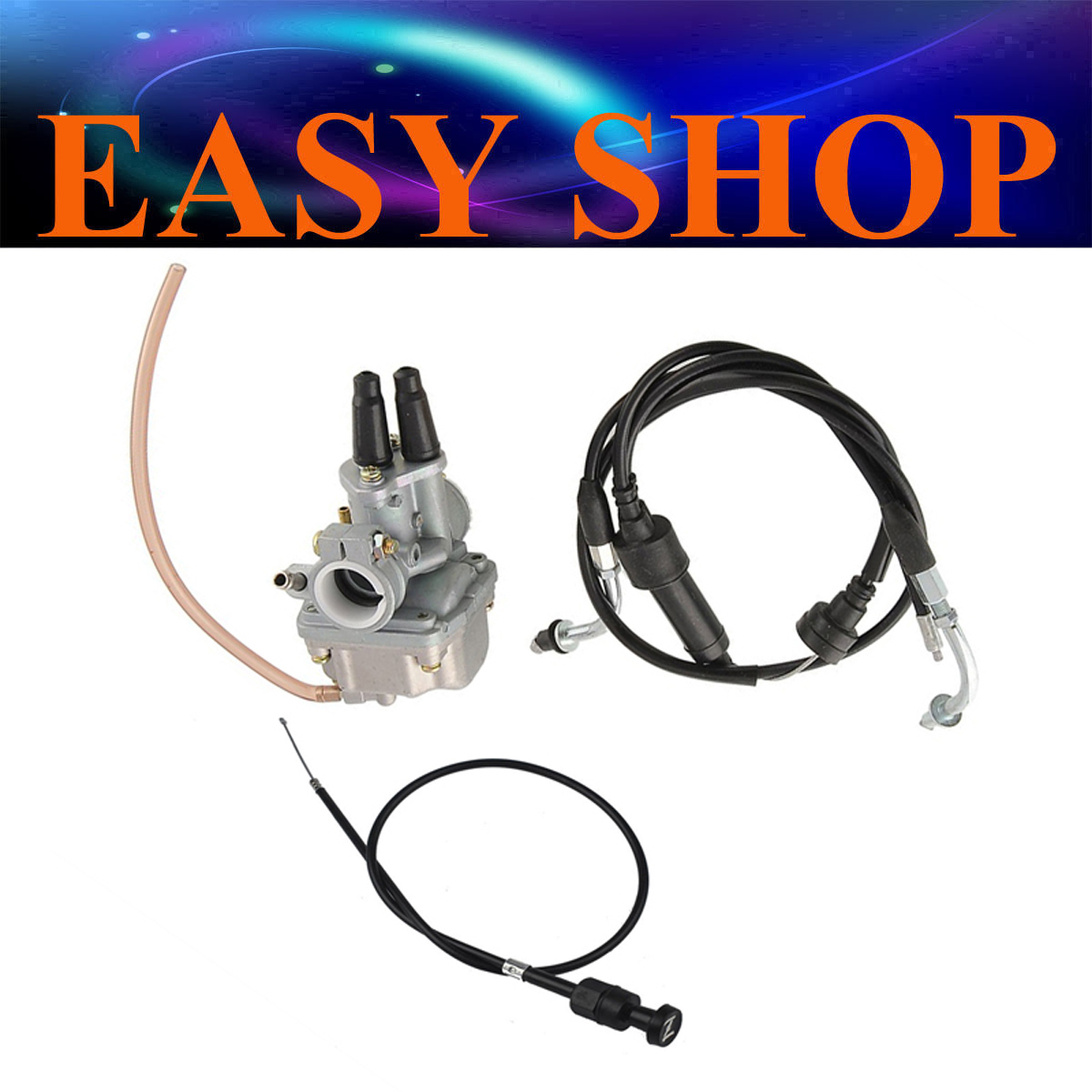 Carburetor CARBY THROTTLE Choke CABLE YAMAHA PW80 PY80 PEEWEE80 YZINGER ...