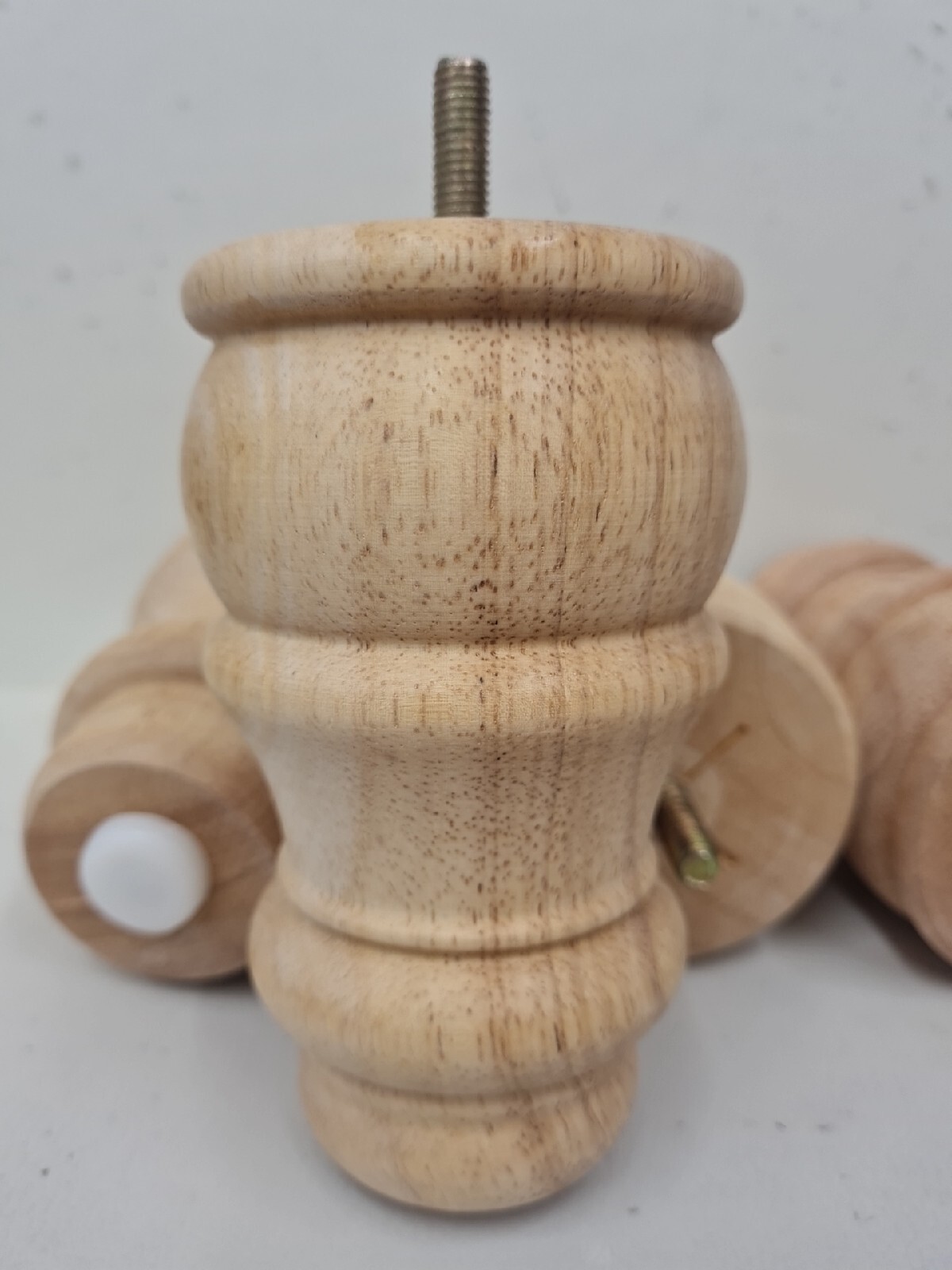 4x Oak Finish solid, Wooden Furniture Feet Legs For Sofa, Chairs ...