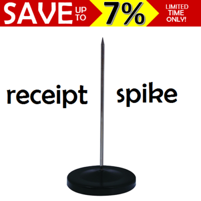 Receipt Spike File Stand Wire Metal Base Reception Table Invoice Notes ...