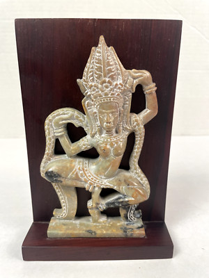 Lady Apsara Dancing Arch God Statue on Wooden Frame 7" Tall | eBay