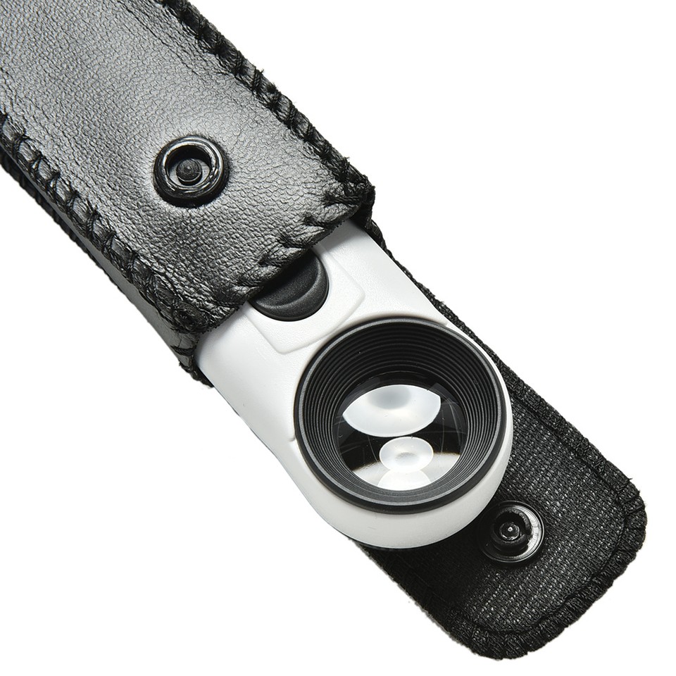 High Power 40x Light Magnifying Glass Hand Held Magnifier With LED ...