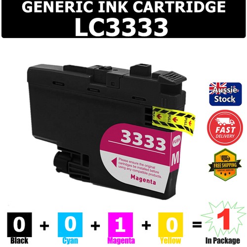 1X Generic LC3333 LC-3333 Magenta Ink Cartridge For Brother J1100dw MFC ...