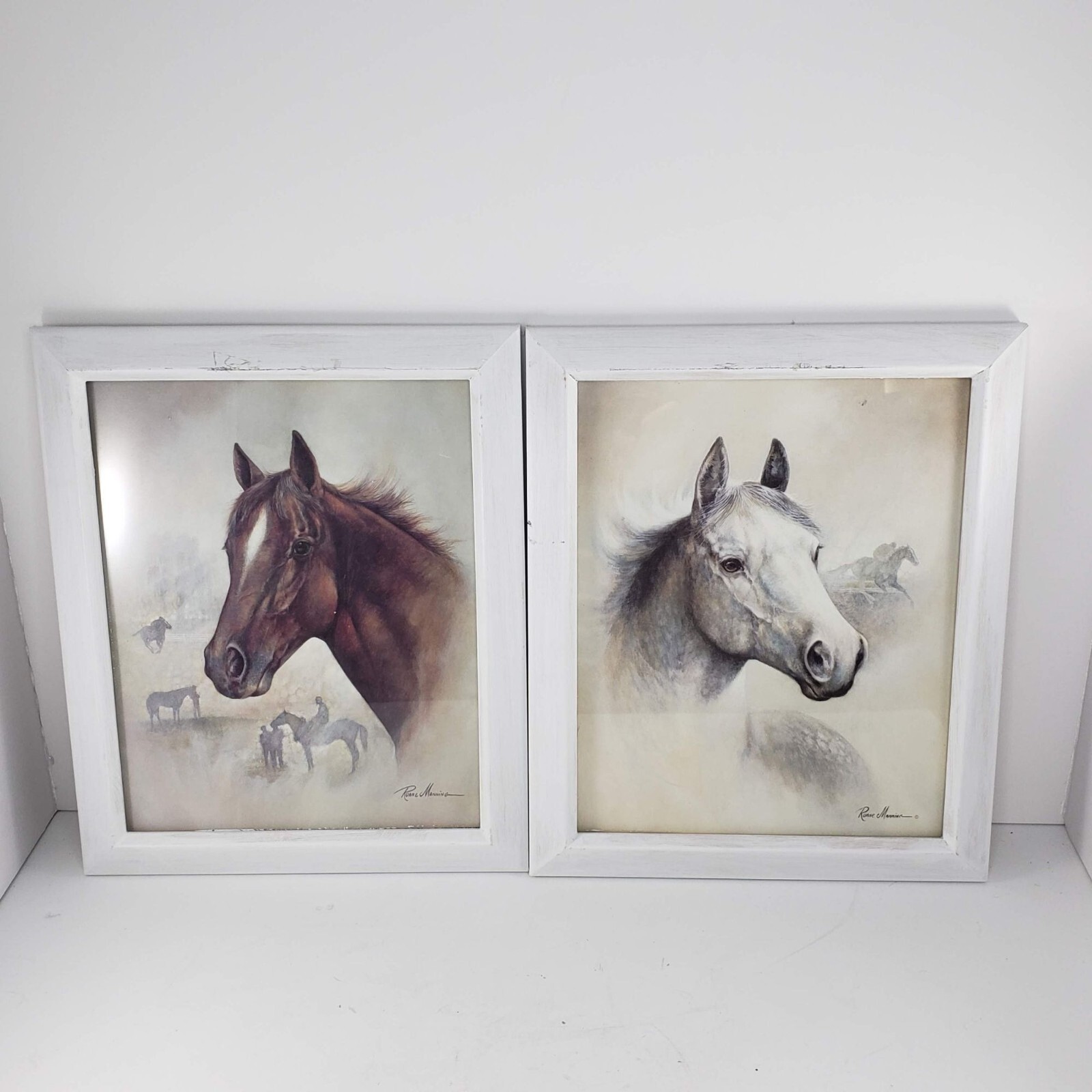 Ruane Manning Framed Horse Prints Set of 2 | eBay