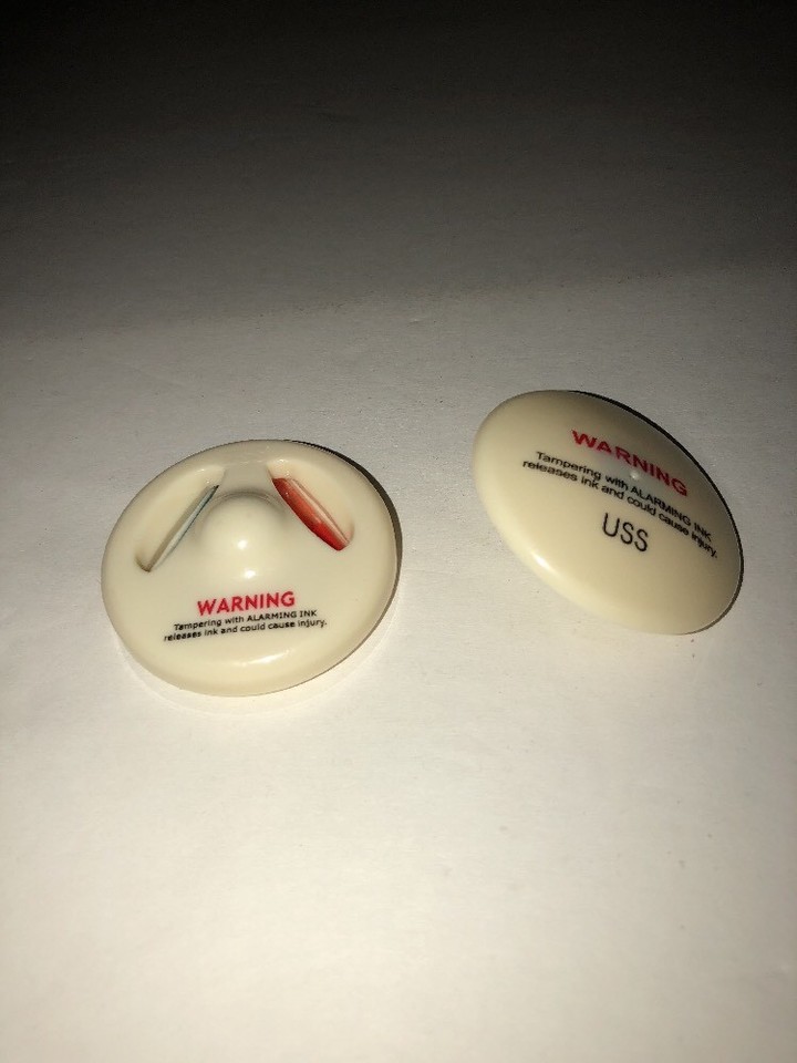 Clothing Security Ink Tags Anti-Theft Retail-USS Brand W Pins-Lot Of 25 ...
