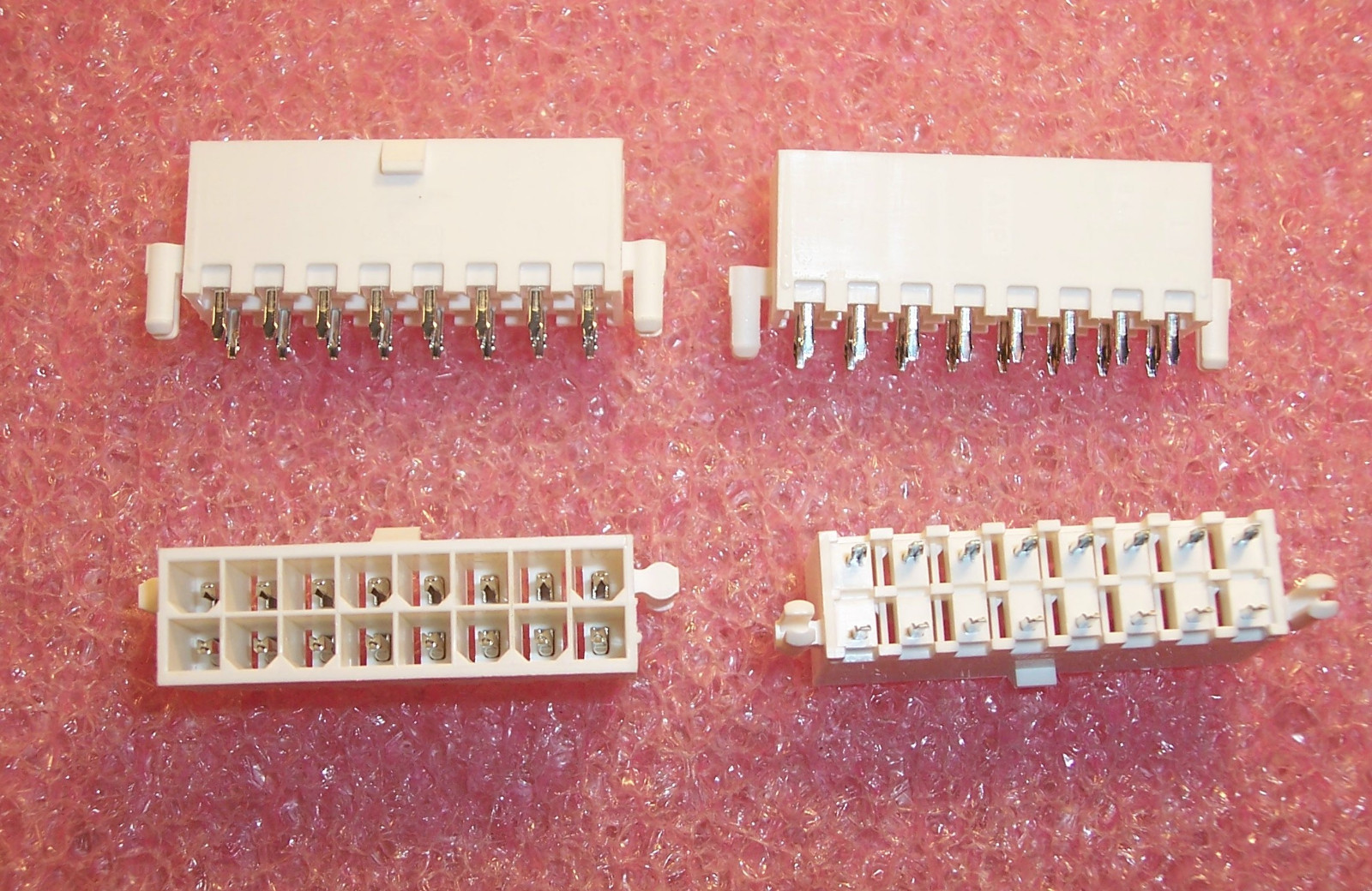 QTY (20) 16 POSITION AMP-DUAC VERTICAL MALE SHROUDED HEADERS 4.2mm ...