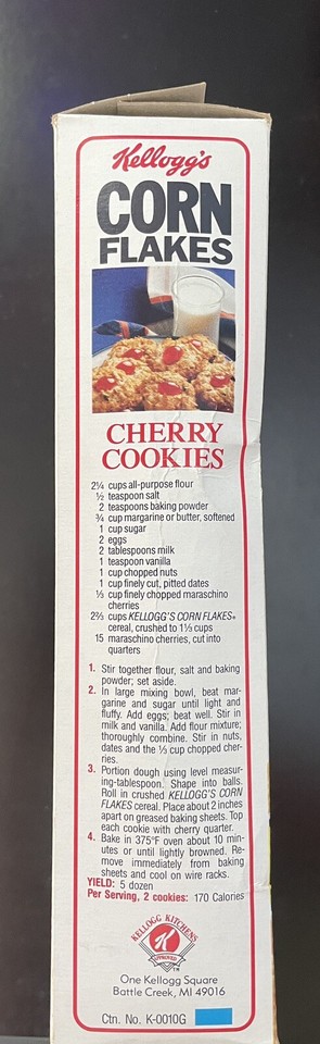 1992 Phillies Steve Carlton Kellogg's Corn Flakes Box with Stand Up ...