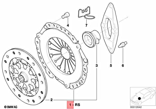 Genuine BMW E39 E46 Cabrio Compact Coupe Clutch Kit 228MM OEM ...