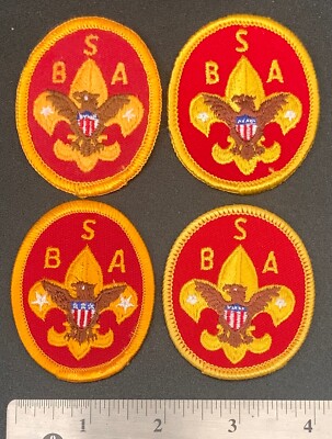 4 Different VTG UNIVERSAL BOY SCOUTS Emblem Badge PATCHES Jacket BSA ...