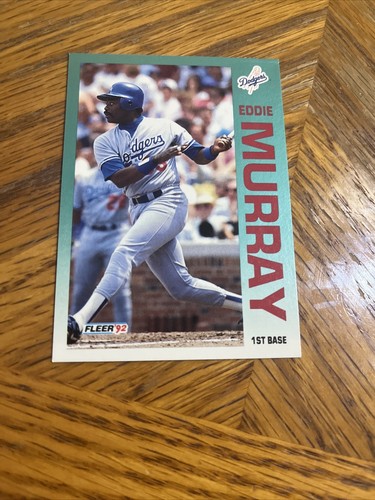 1992 Fleer Baseball Card Eddie Murray Los Angeles Dodgers #466 HOF | eBay