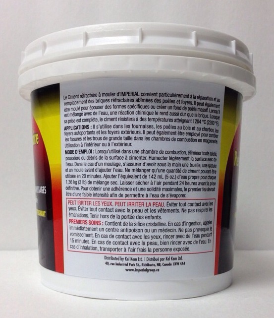 Castable Refractory Cement clay fire place brick mortar stove chiminea ...