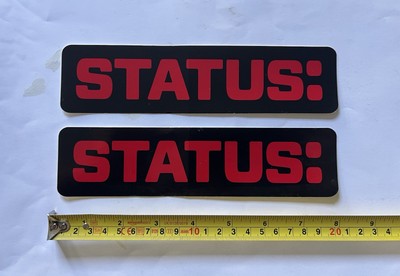 2 STATUS Seats decals stickers racing prp offroad drift utv overland ...