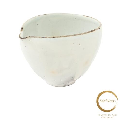 New Marui Seito Shigaraki ware Hechomon Katakuchi Capacity approx ...