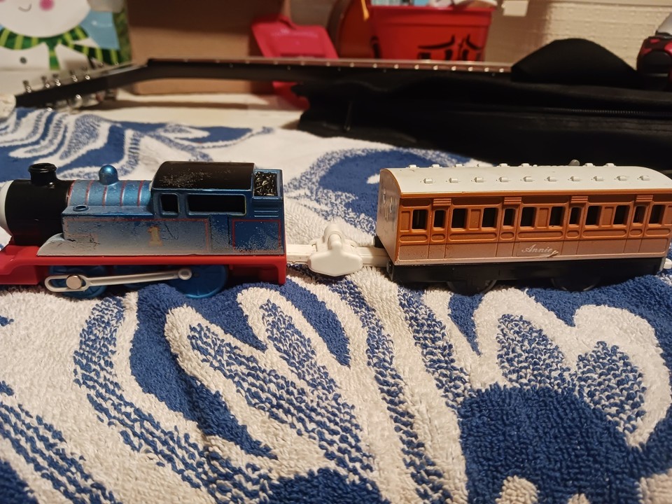 2005 Tomy Trackmaster Custom Snowy Light Up Steam Along Thomas With ...