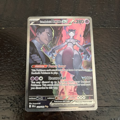 Pokémon Destined Rivals Team Rocket's Mewtwo EX SIR 231/182 | eBay
