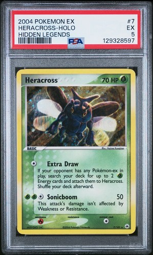 2004 POKEMON EX HIDDEN LEGENDS #7 HERACROSS-HOLO PSA 5 | eBay