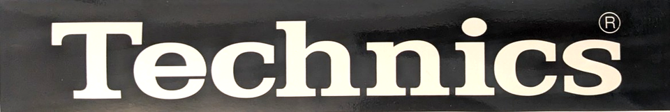 2 x Technics DJ Turntable Stickers White & Black rare for SL1200 - SL ...
