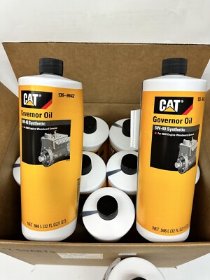 CAT Caterpillar Governor Oil 5W-40 Synthetic, #136-9642, 12 Qts, case ...