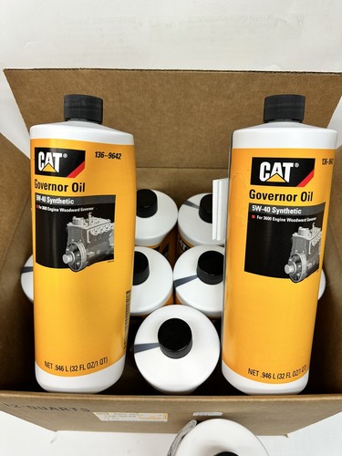 CAT Caterpillar Governor Oil 5W-40 Synthetic, #136-9642, 12 Qts, case ...