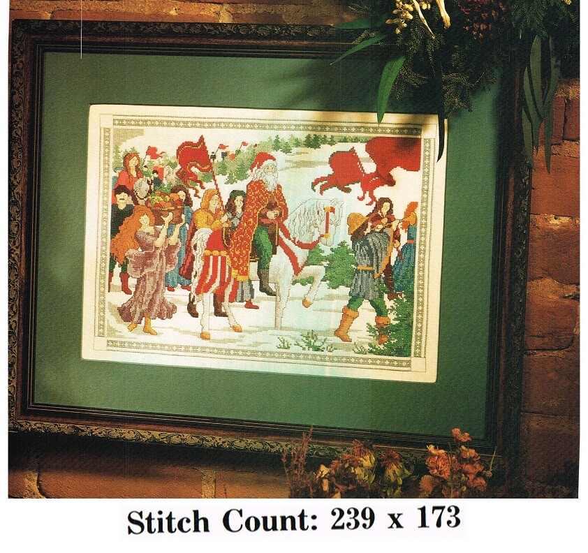MEDIEVAL CHRISTMAS PARADE CROSS STITCH PATTERN ONLY - 3AT | eBay