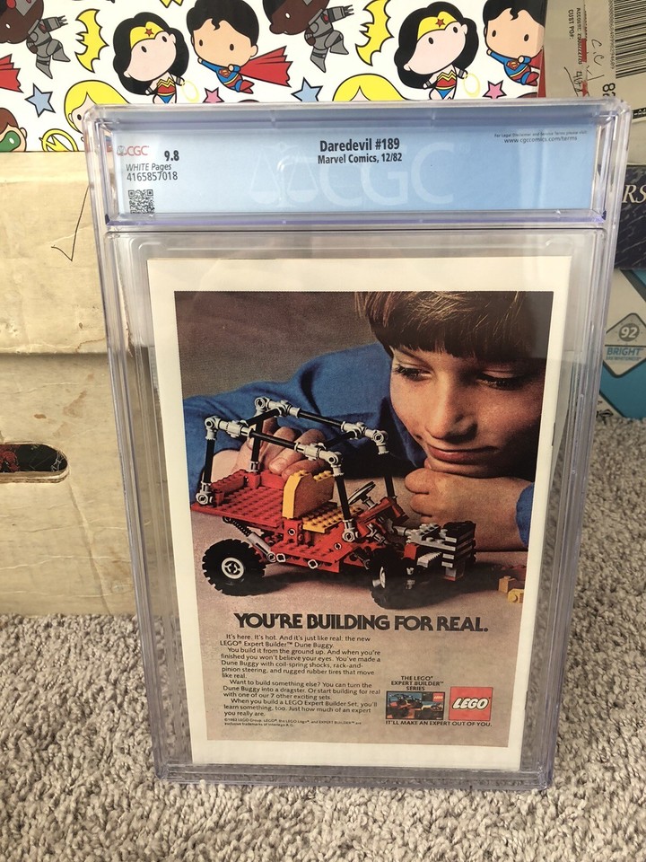 Daredevil 189 - Death Of Stick 1982 - Custom Daredevil Label - CGC ...