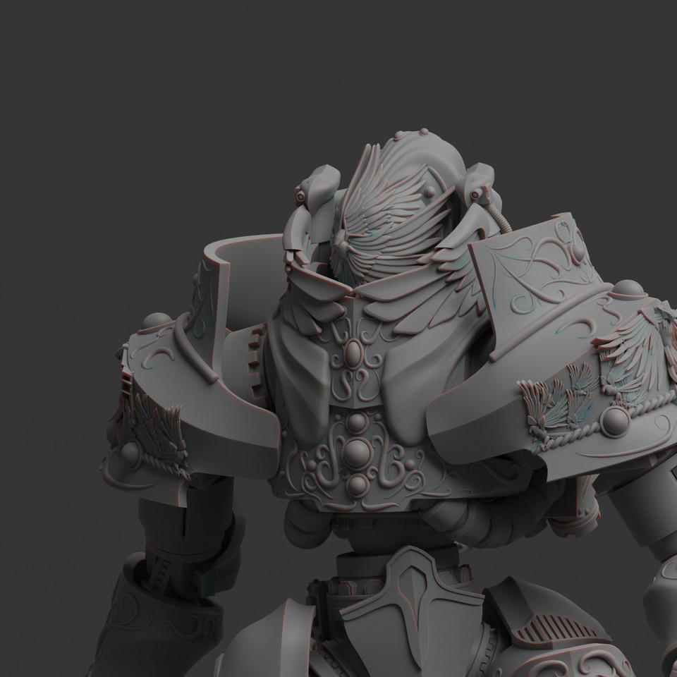 Diverging Realms - Custodians Dread Mech, Vestalian Arkhon-Construct ...