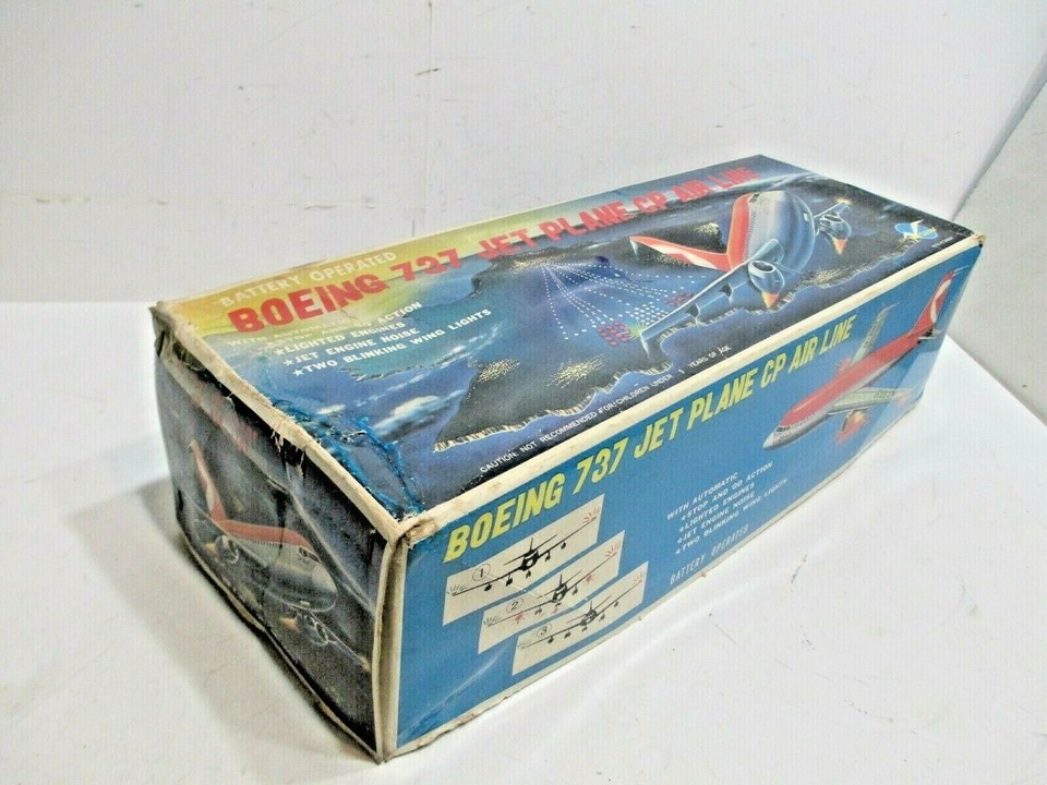 BOEING 737 JETLINER CP AIR BATTERY OP N BOX FLASHING LIGHTS JAPAN ...
