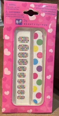 JUSTICE PRESS ON NAIL POLISH SHIMMERING COLORFUL RHINESTONES & NAIL ...