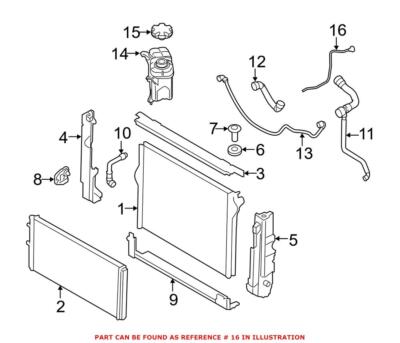 For BMW Genuine Engine Coolant Overflow Hose 17122284686 | eBay