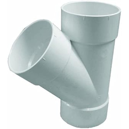 Schedule 40 PVC Pipe Fittings, Wye, 3-In., Hub x Hub x Hub 662455809036 ...