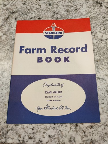 Standard Oil Farm Record Book - Salem Missouri - New Old Stock | eBay