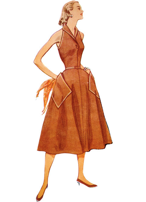 SIMPLICITY Sewing Pattern 9913 Vintage 50s Misses Womens Dress 6-14 10% ...