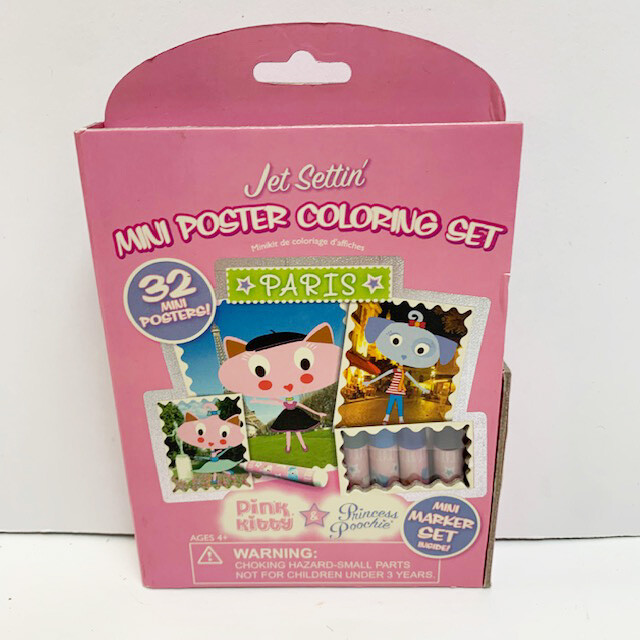 New Pink Kitty Princess Poochie Mini Marker Poster Coloring Jet Settin ...