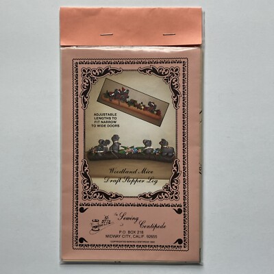 Vintage Woodland Mice Draft Stopper Log Pattern The Sewing Centipede ...